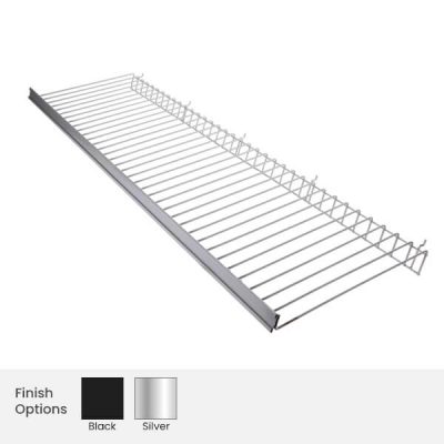 Large Wire Slanted Shelf | 49.5 In x 12 In | Merchandising | Wholesale