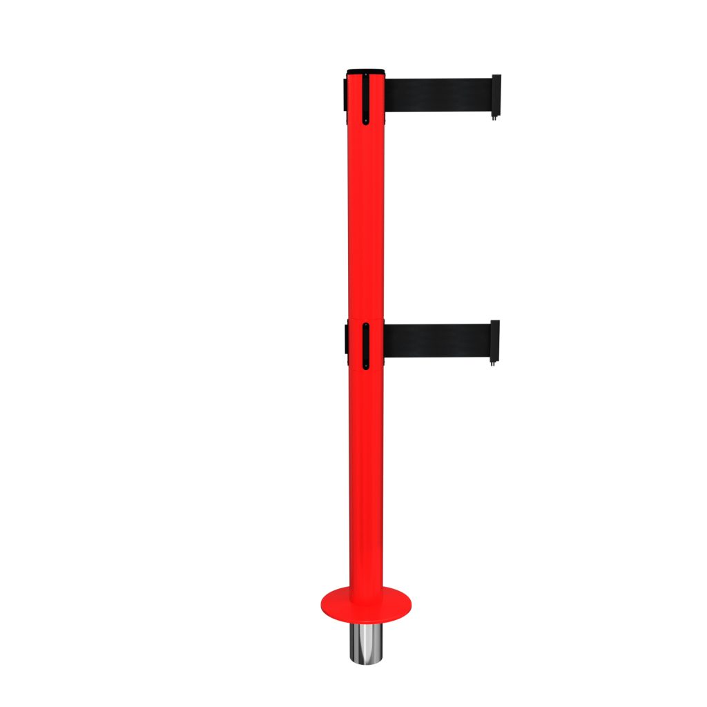 Removable Retractable Belt Barrier - SafetyPro 250 Twin Removable