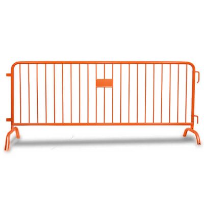Orange Steel Barricade | Crowd Control Barricades | Wholesale Pricing