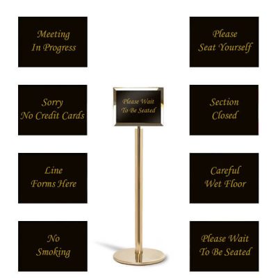 Hostess Sign Stand - Restaurant signs - Sign Stand & Signs