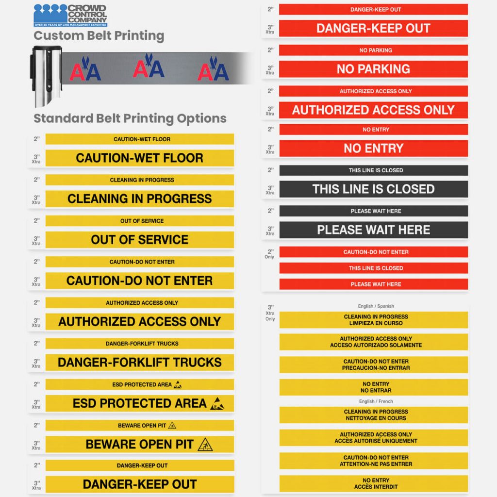 Steel Wall Mount Retractable Belt Barrier | Wall Unit 16ft Belt