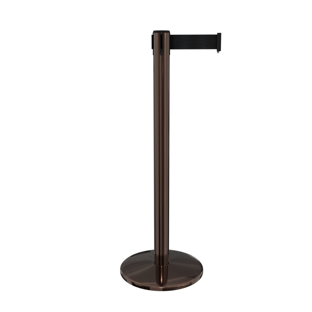 QueuePro Low Profile Barrier | Statuary Bronze Stanchion