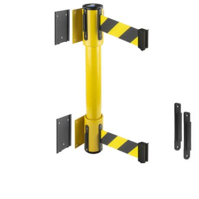 Removable Steel Wall Mount - Retractable Belt Barrier