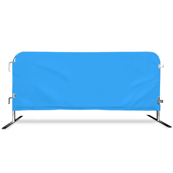 Light Blue Barricade Jacket | Crowd Control Barricade Cover | Wholesale