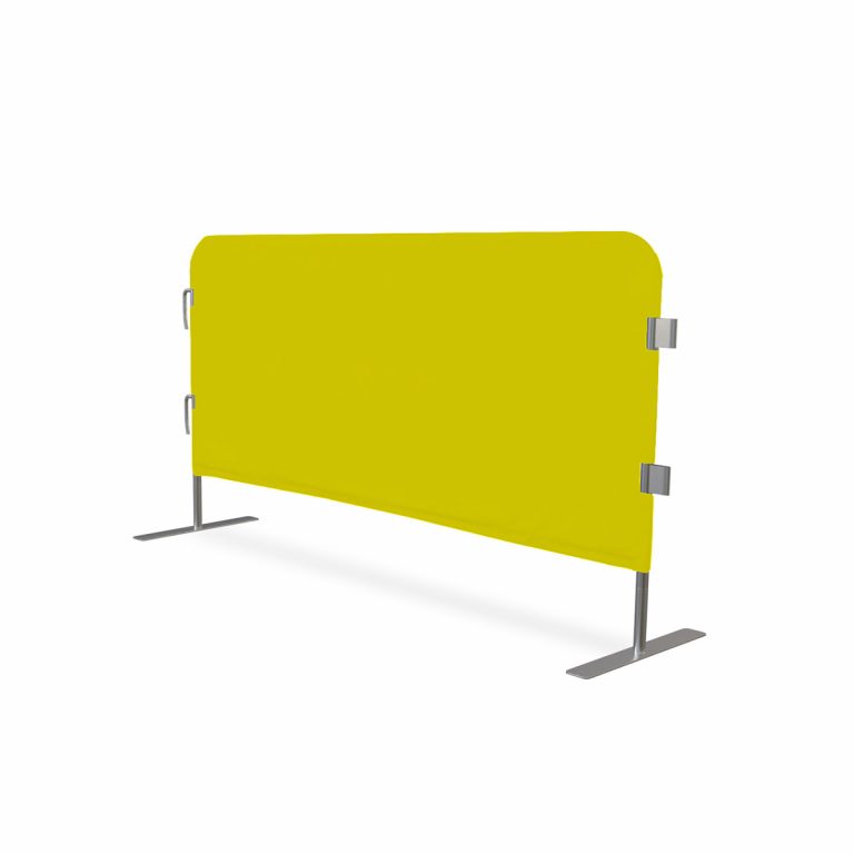 6.5ft Yellow Barricade Jacket | Crowd Control Barricade Cover