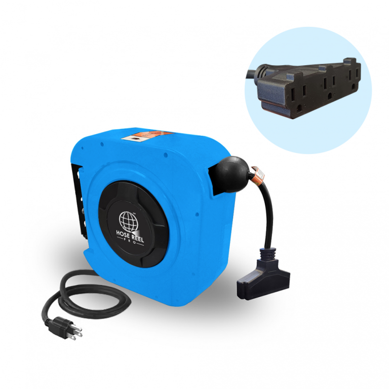 50ft Blue Extension Cord Reel | Premium Extension Cord