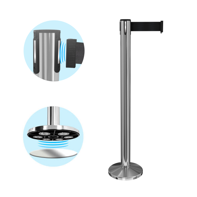 Magnetic Mounted Breakaway Belt Barrier | 11ft/13ft Belt